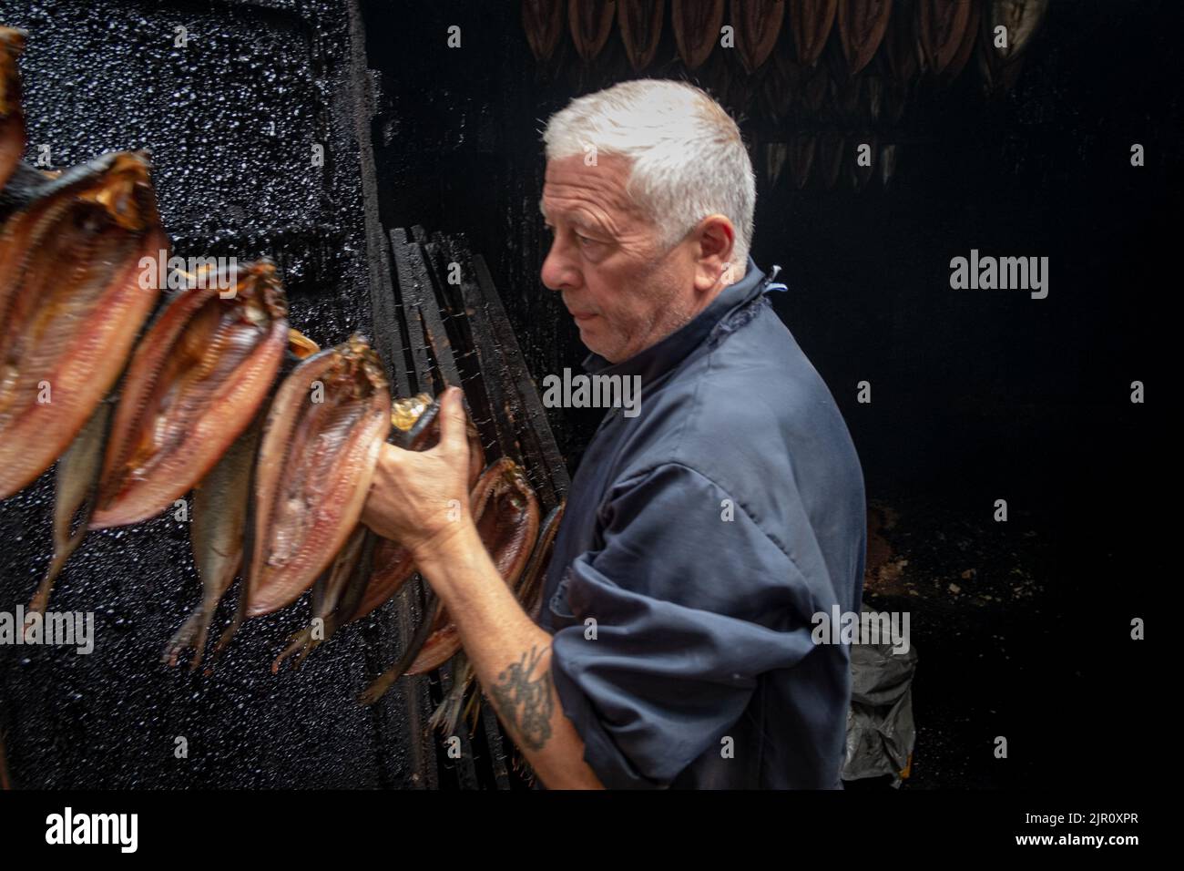 Whitby abbey fog mist hi-res stock photography and images - Alamy