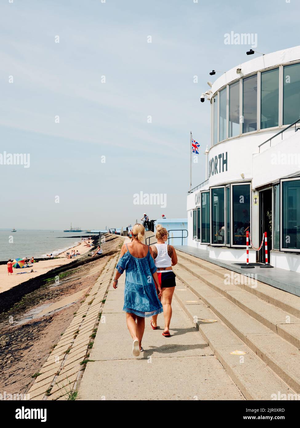 The modernist concrete architecture of the Labworth Cafe ion the coast ...