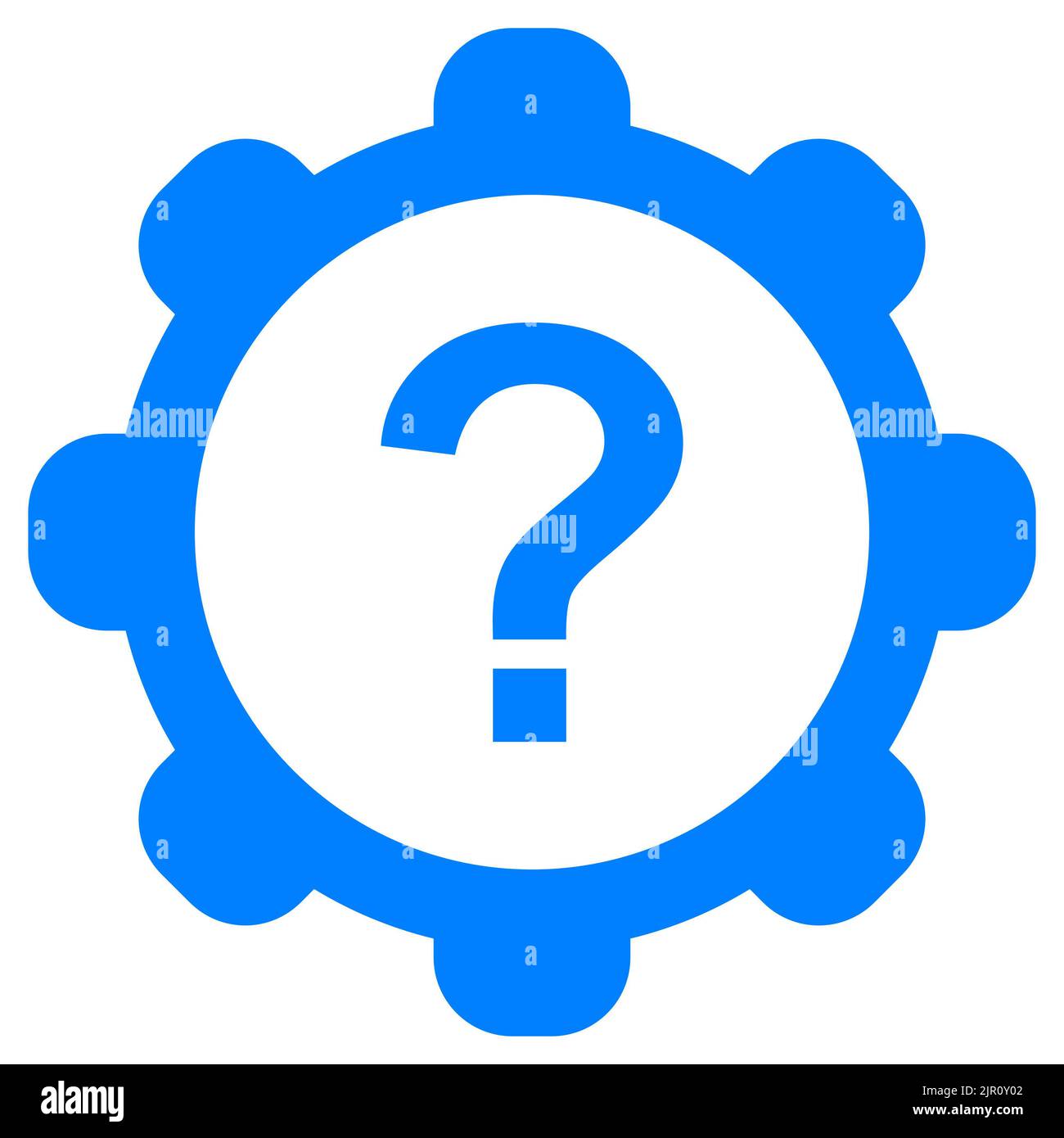 Question mark and wheel Stock Photo - Alamy