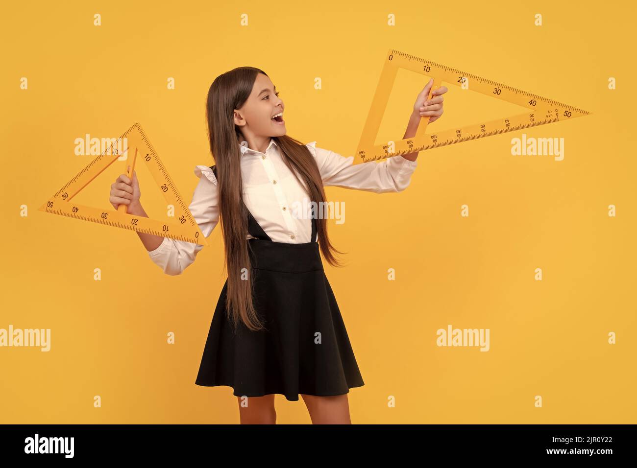 algebra and geometry. kid study math. angle degree measurement Stock ...