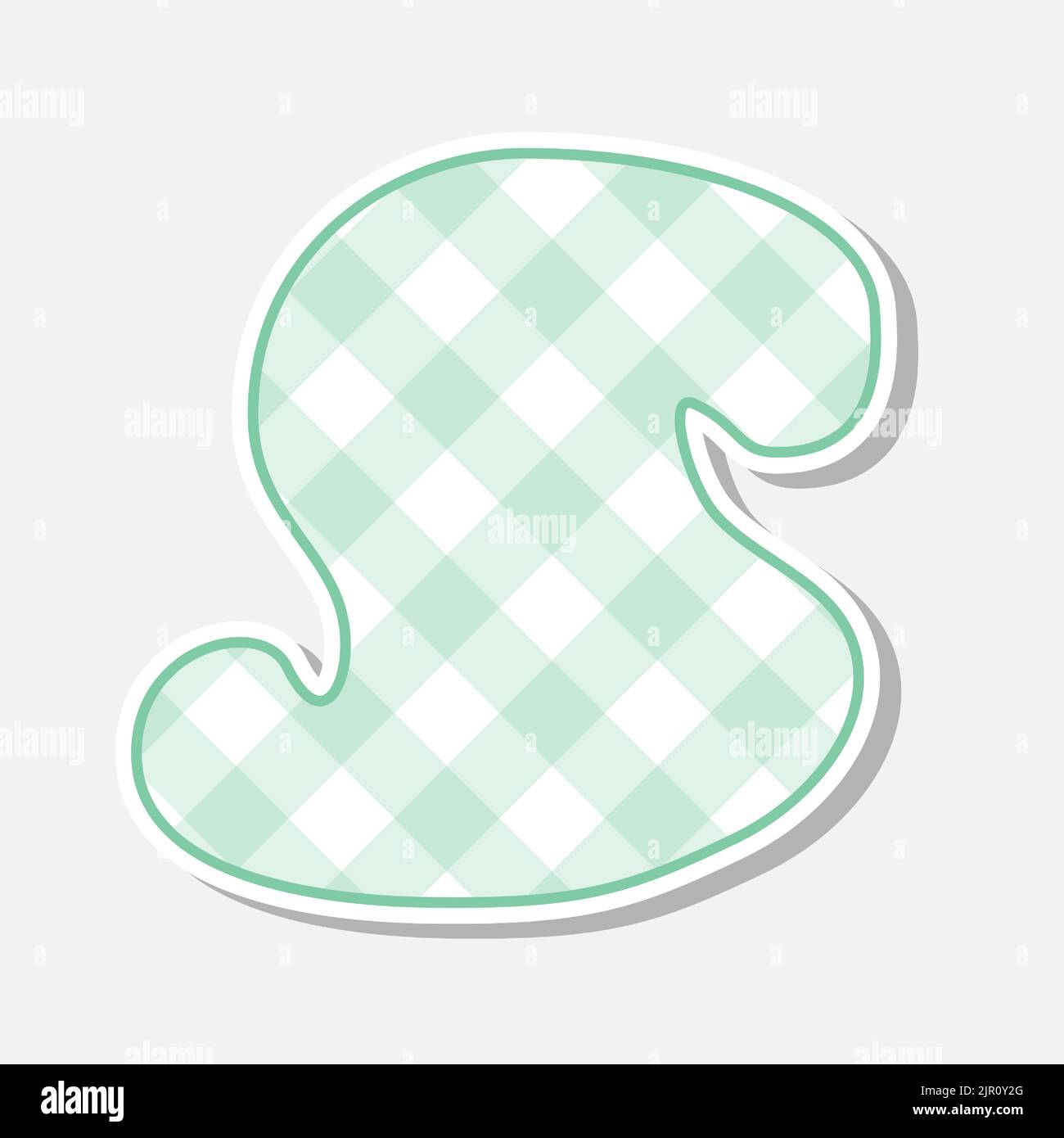 Patchwork hand drawn textile font. Cute textile font for scrapbook or ...