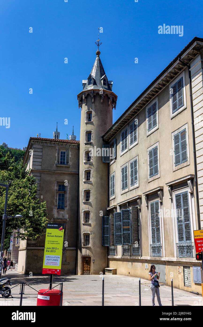 The historical buildings in downtown Lyon, France Stock Photo - Alamy