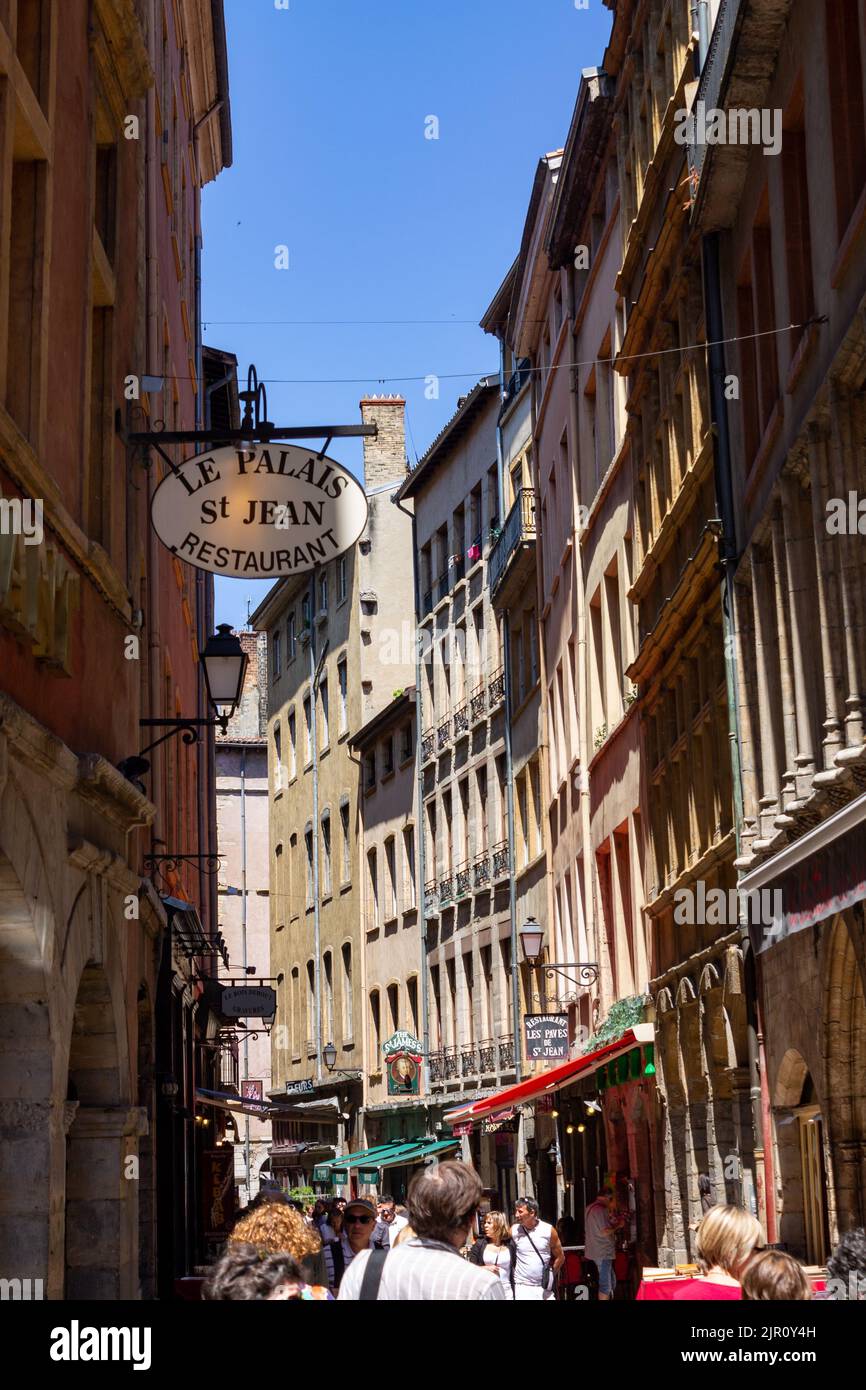 The historical buildings in downtown Lyon, France Stock Photo - Alamy
