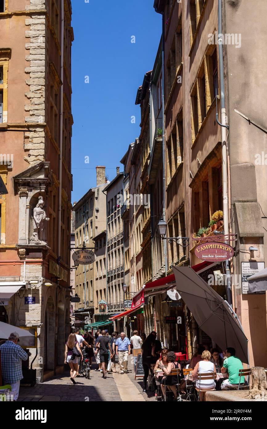 The historical buildings in downtown Lyon, France Stock Photo - Alamy