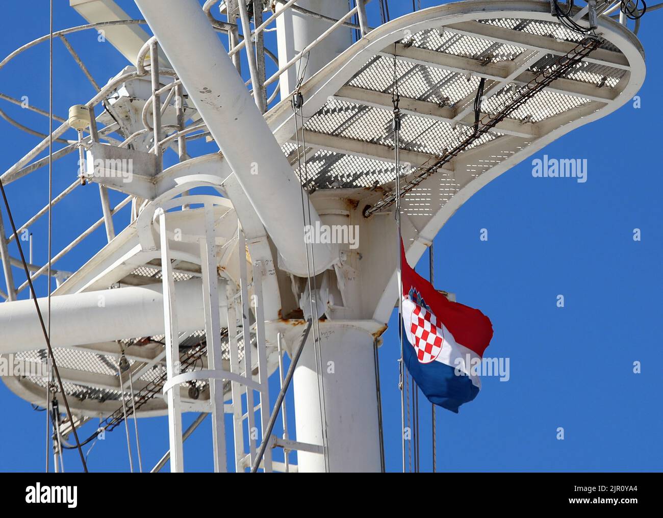 The sailing boat and cruise ship "Club Med 2" arrived in the port of ...
