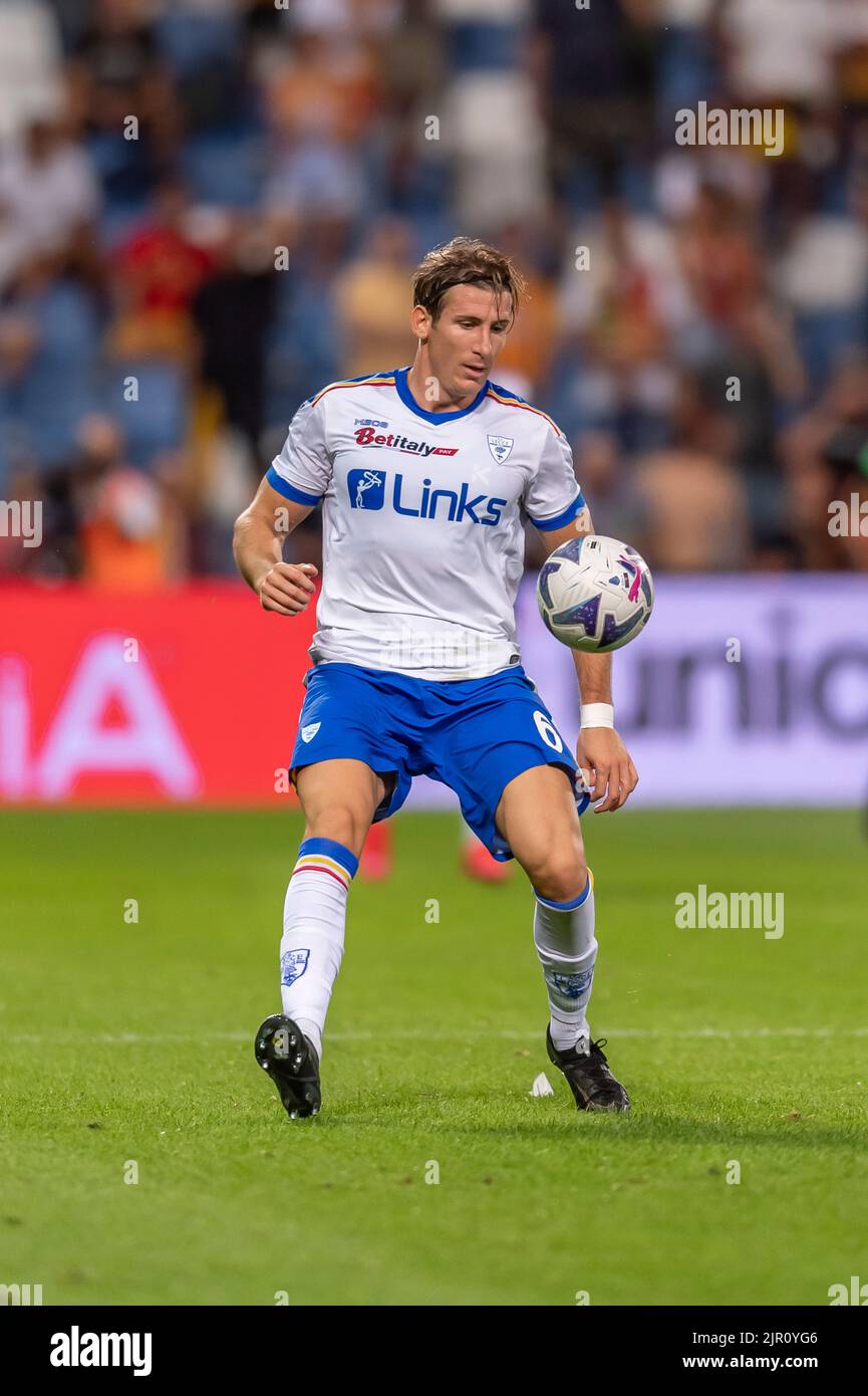 Federico Baschirotto (Lecce) during the Italian "Serie A" match between ...