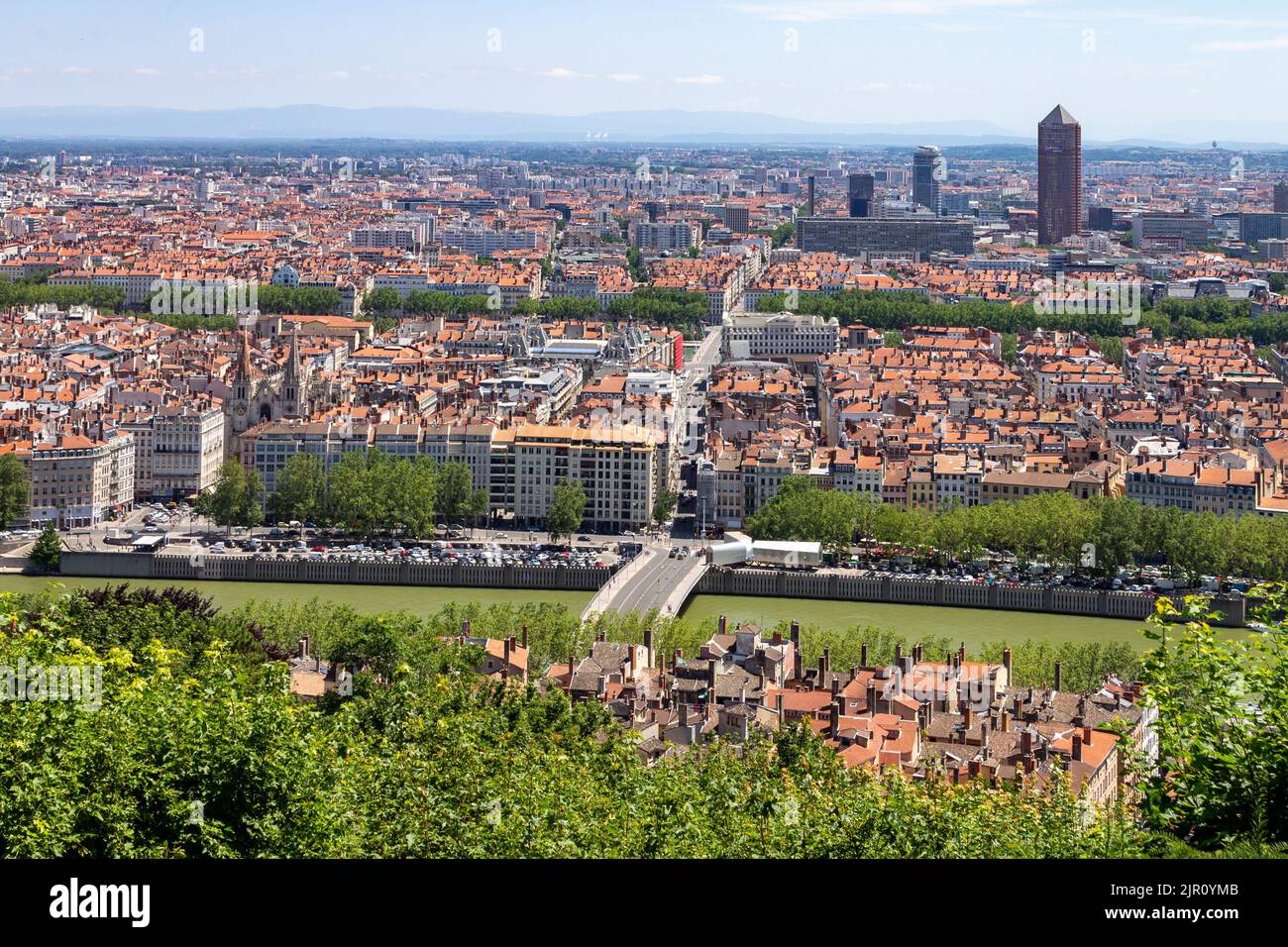 A stunning cityscape of Lyon, France Stock Photo - Alamy