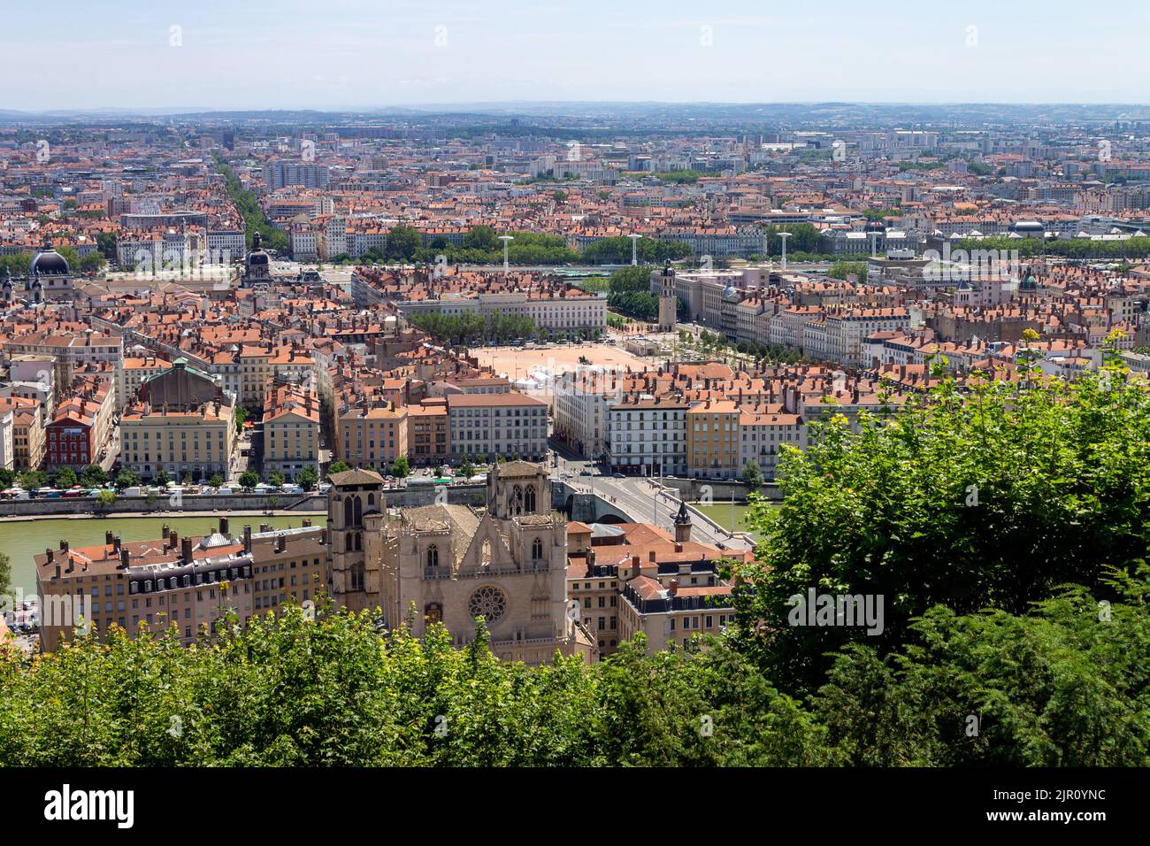 A stunning cityscape of Lyon, France Stock Photo - Alamy