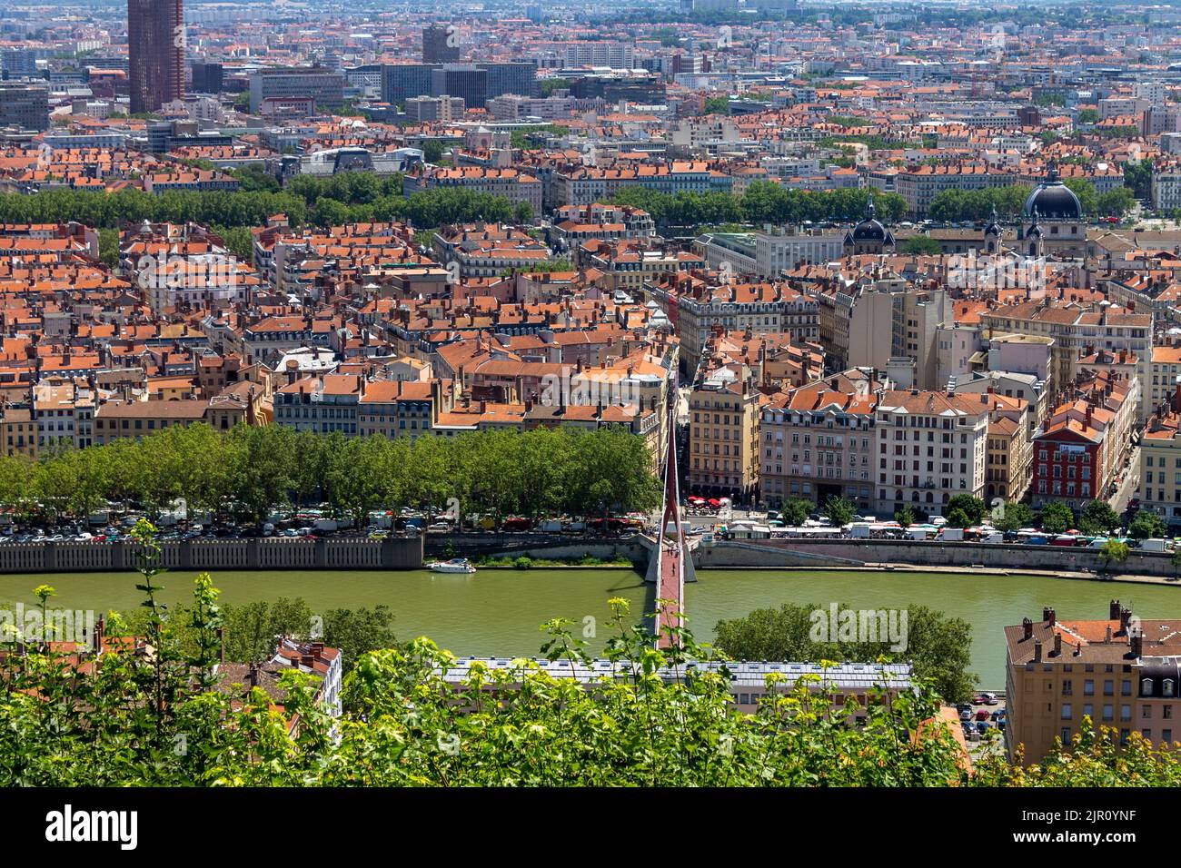 A stunning cityscape of Lyon, France Stock Photo - Alamy