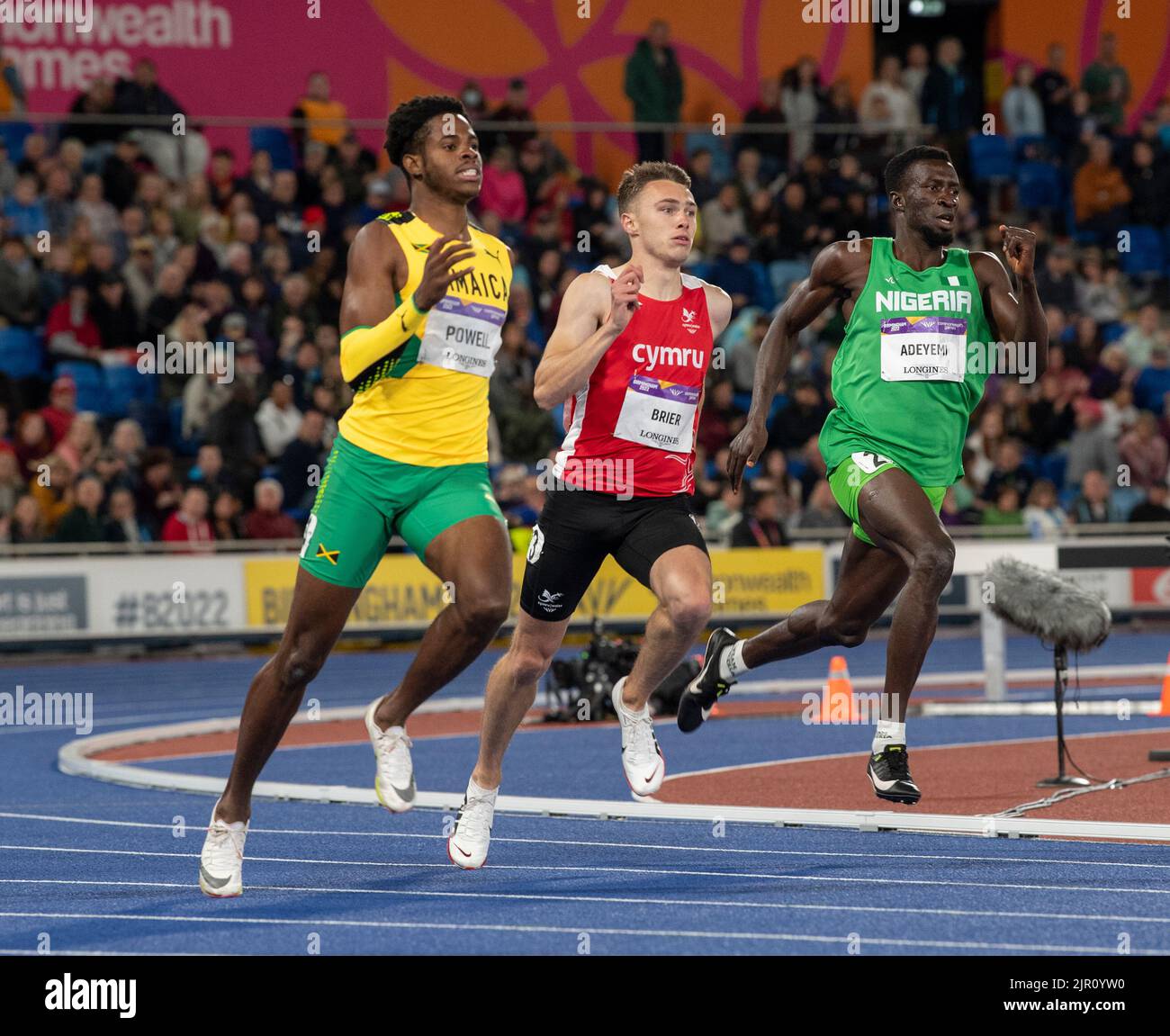Men 200m Heats Commonwealth Games Stock Photo - Alamy