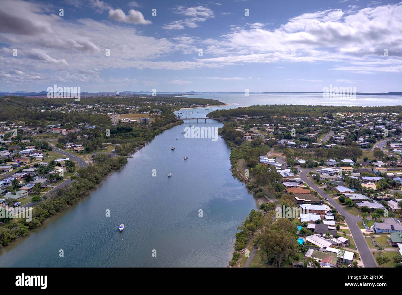 Aerial of Tannum Sands near Gladstone Queensland Australia Stock Photo ...