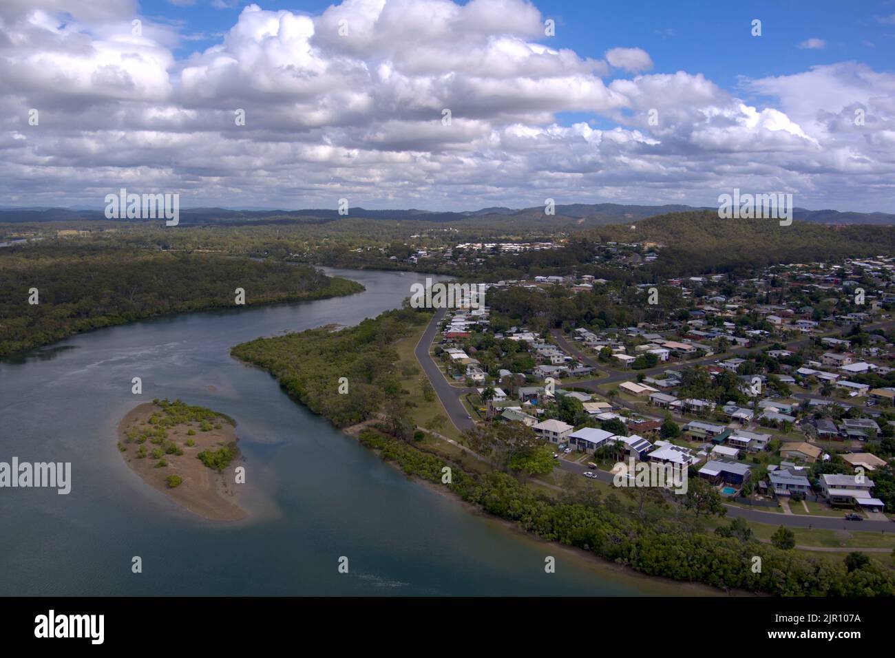 Aerial of Tannum Sands near Gladstone Queensland Australia Stock Photo ...