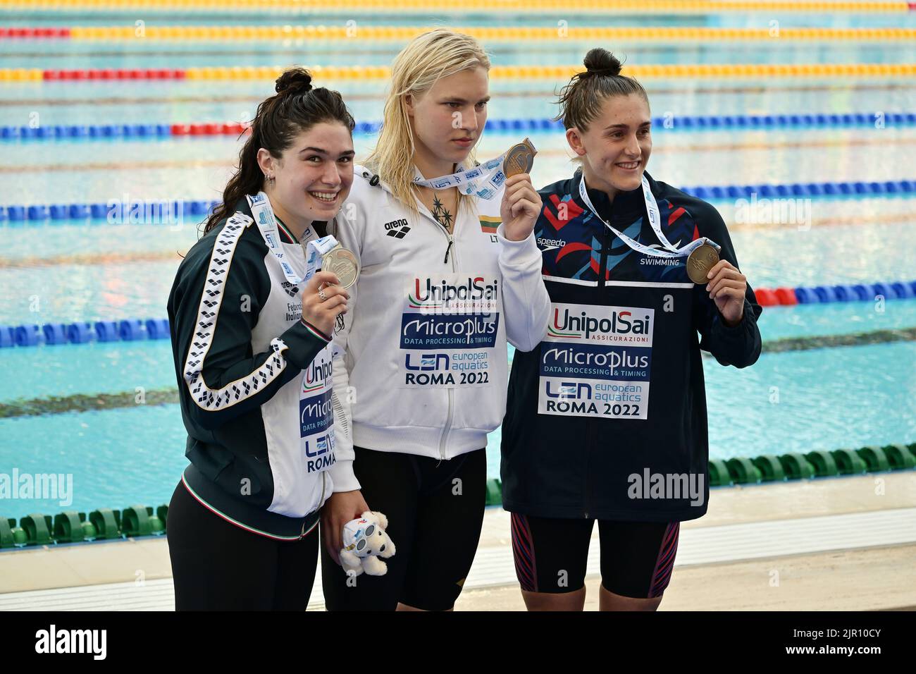 Rome, Italy. 17th Aug, 2022. Rome, 17 August 2022 European Swimming ...