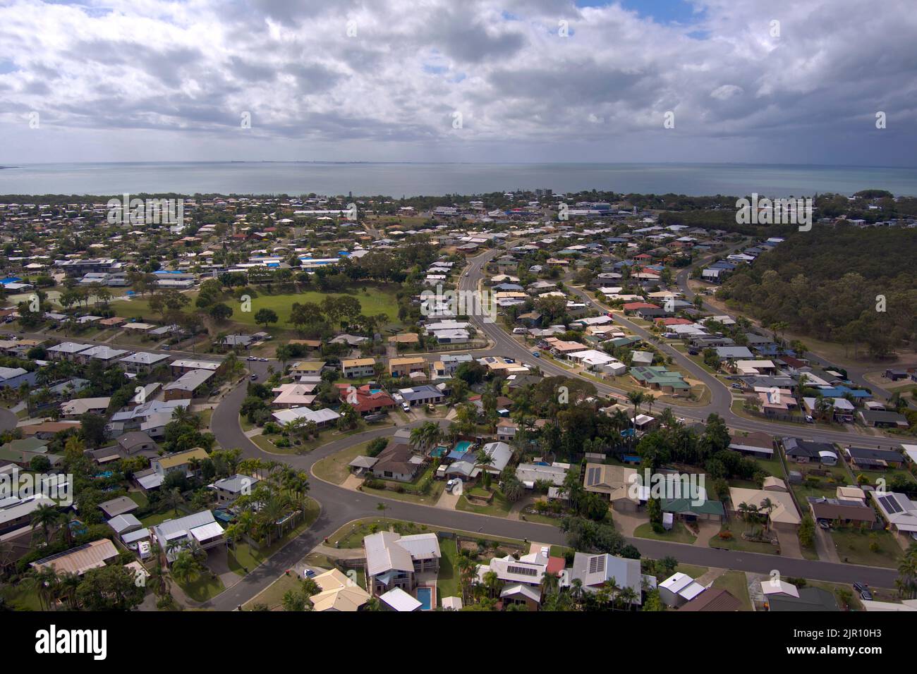 Aerial of Tannum Sands near Gladstone Queensland Australia Stock Photo ...