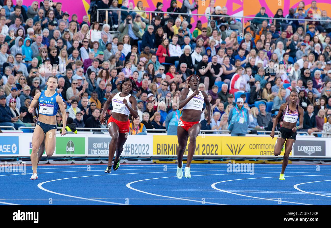 Zoey Clark, Ama Pipi, Victoria Ohuruogu and Aiyanna Stiverne competing ...