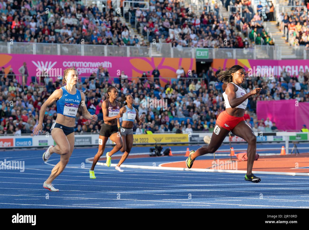 Zoey Clark and Victoria Ohuruogu competing in the women’s 400m semi ...