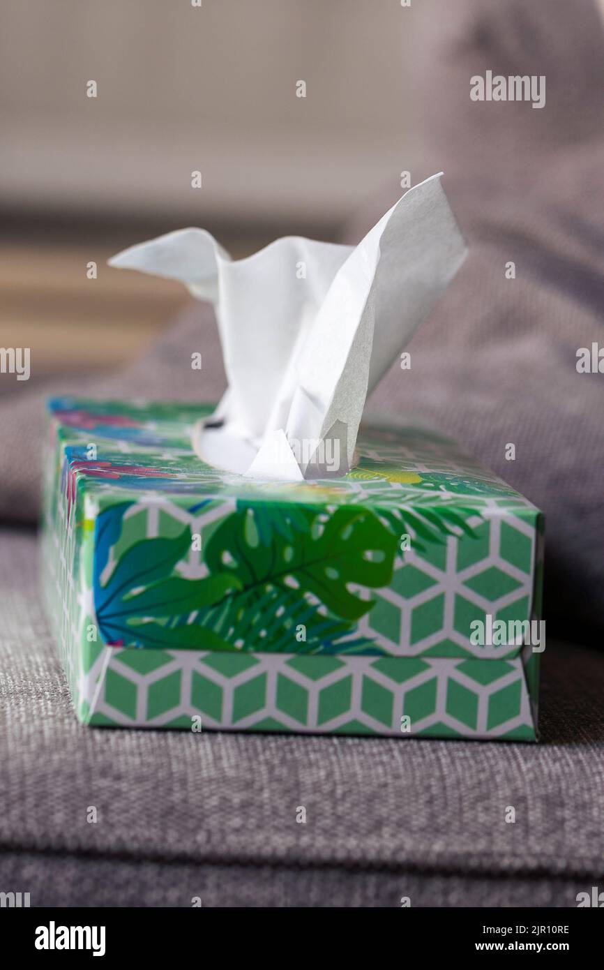 Box tissues sofa hi-res stock photography and images - Alamy