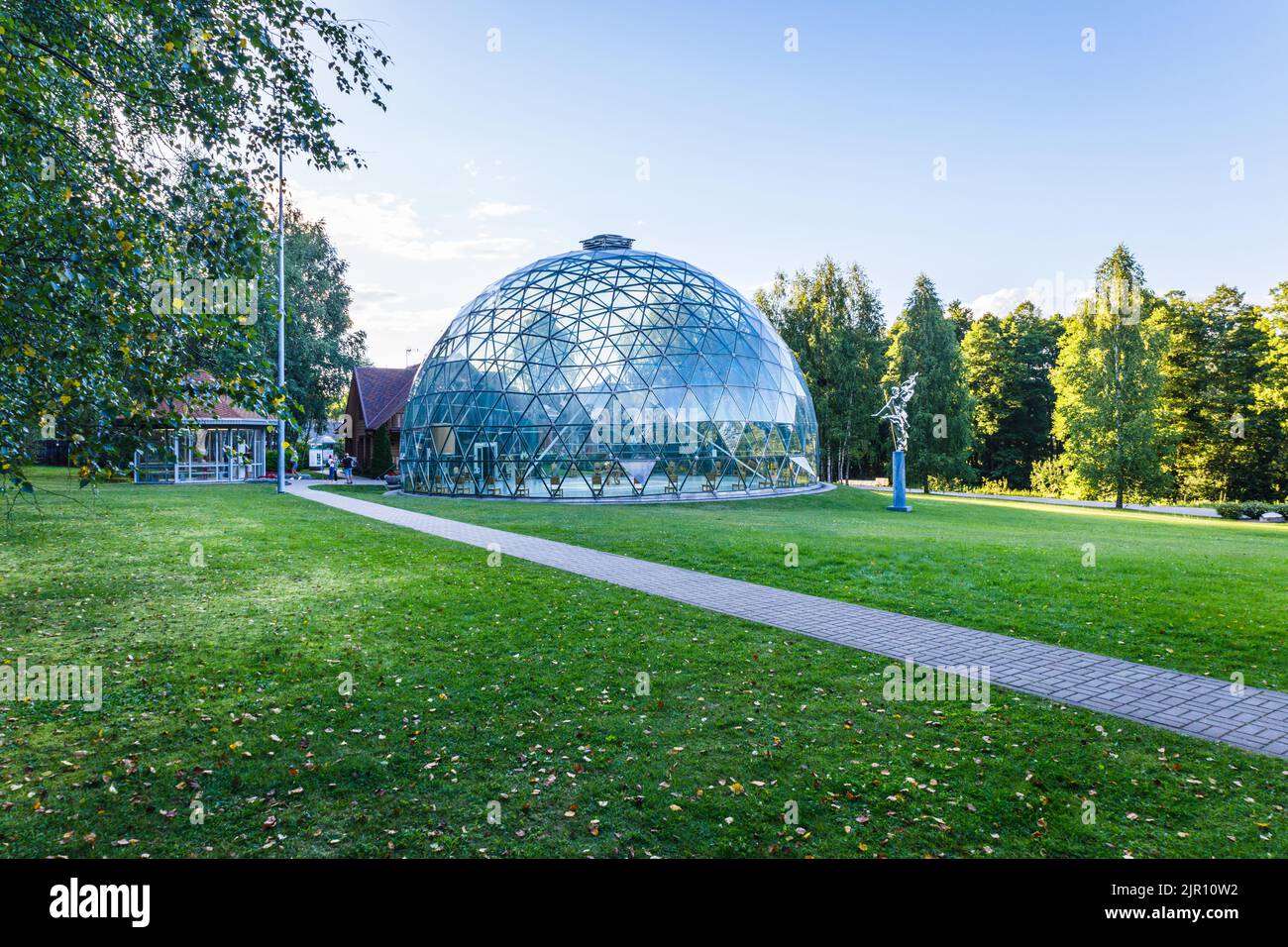 The healing Pyramid of Merkine. Merkine, Lithuania, 7 August 2022 Stock ...