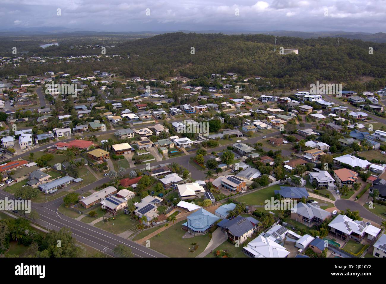 Aerial of Boyne Island near Gladstone Queensland Australia Stock Photo ...