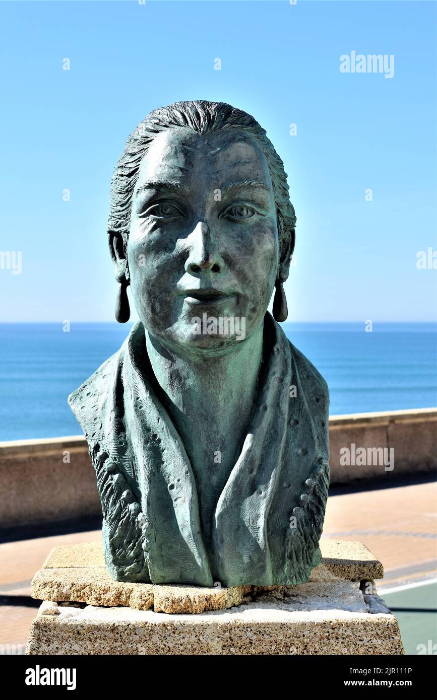 Bust of the pearl of Cadiz Stock Photo - Alamy