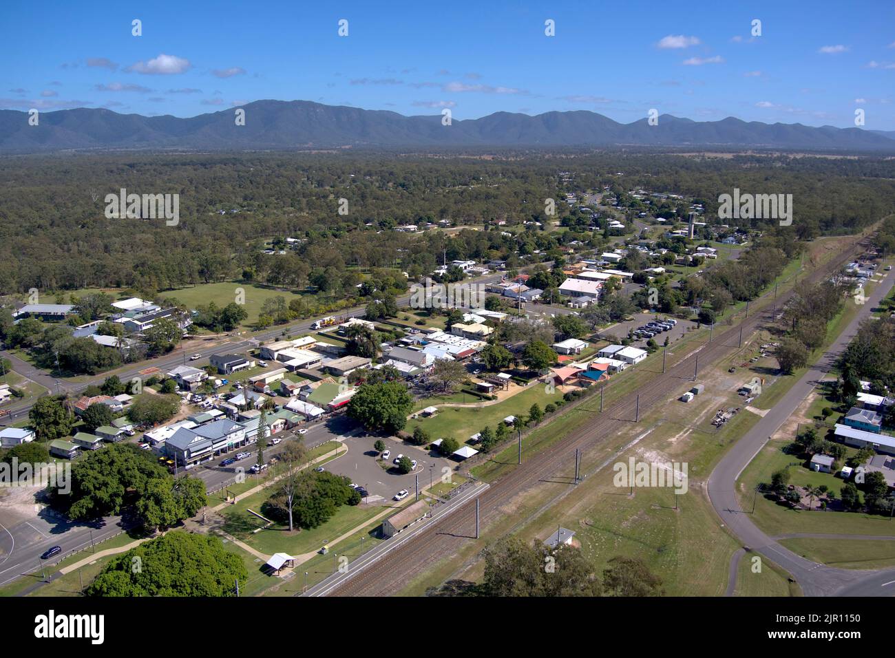 Aerial of Miriam Vale Queensland Australia Stock Photo - Alamy