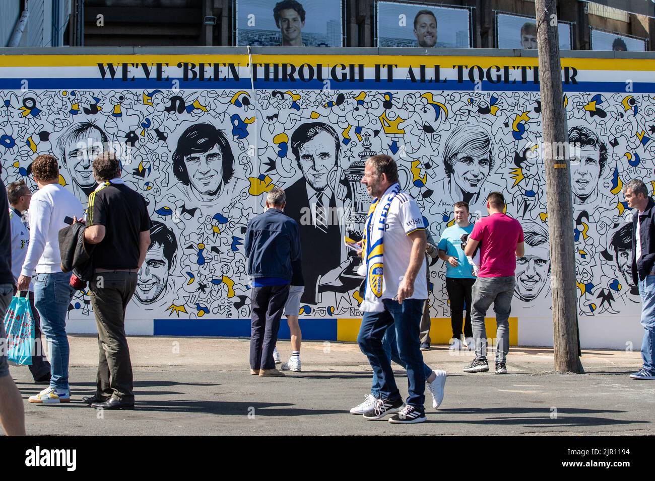 General view outside Elland Road Stadium ahead of today's game Stock ...
