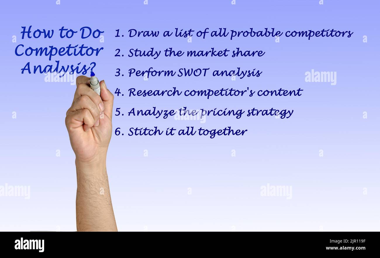 How to Do a Competitor Analysis Stock Photo - Alamy