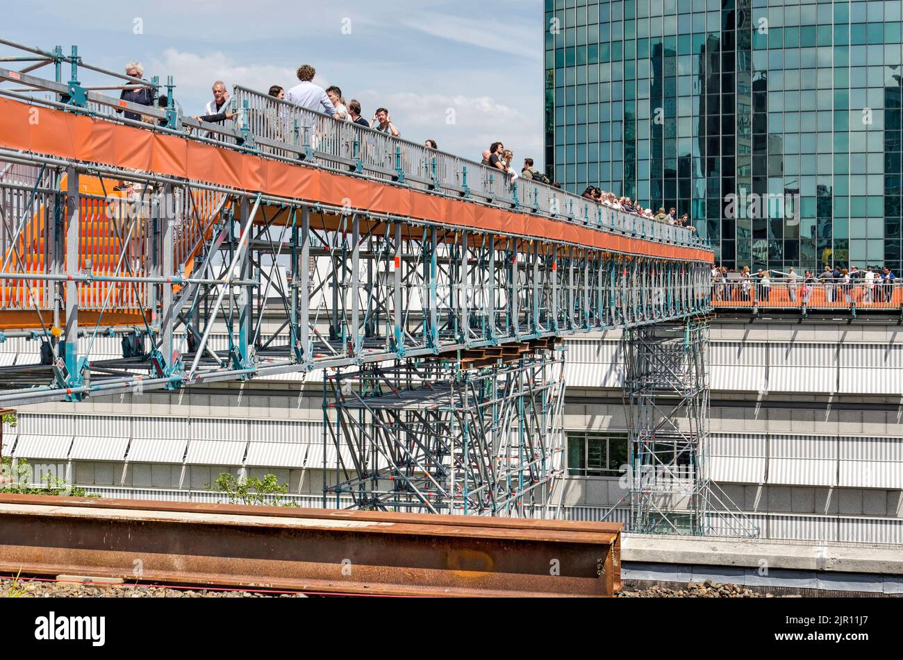 Rotterdam, The Netherlands, June 18, 2022: people walking on the ...
