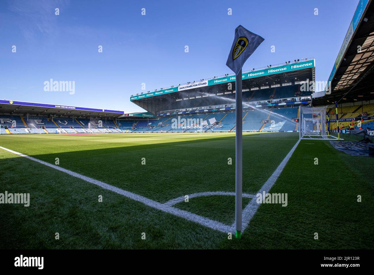 General view inside Elland Road Stadium ahead of today's game Stock ...