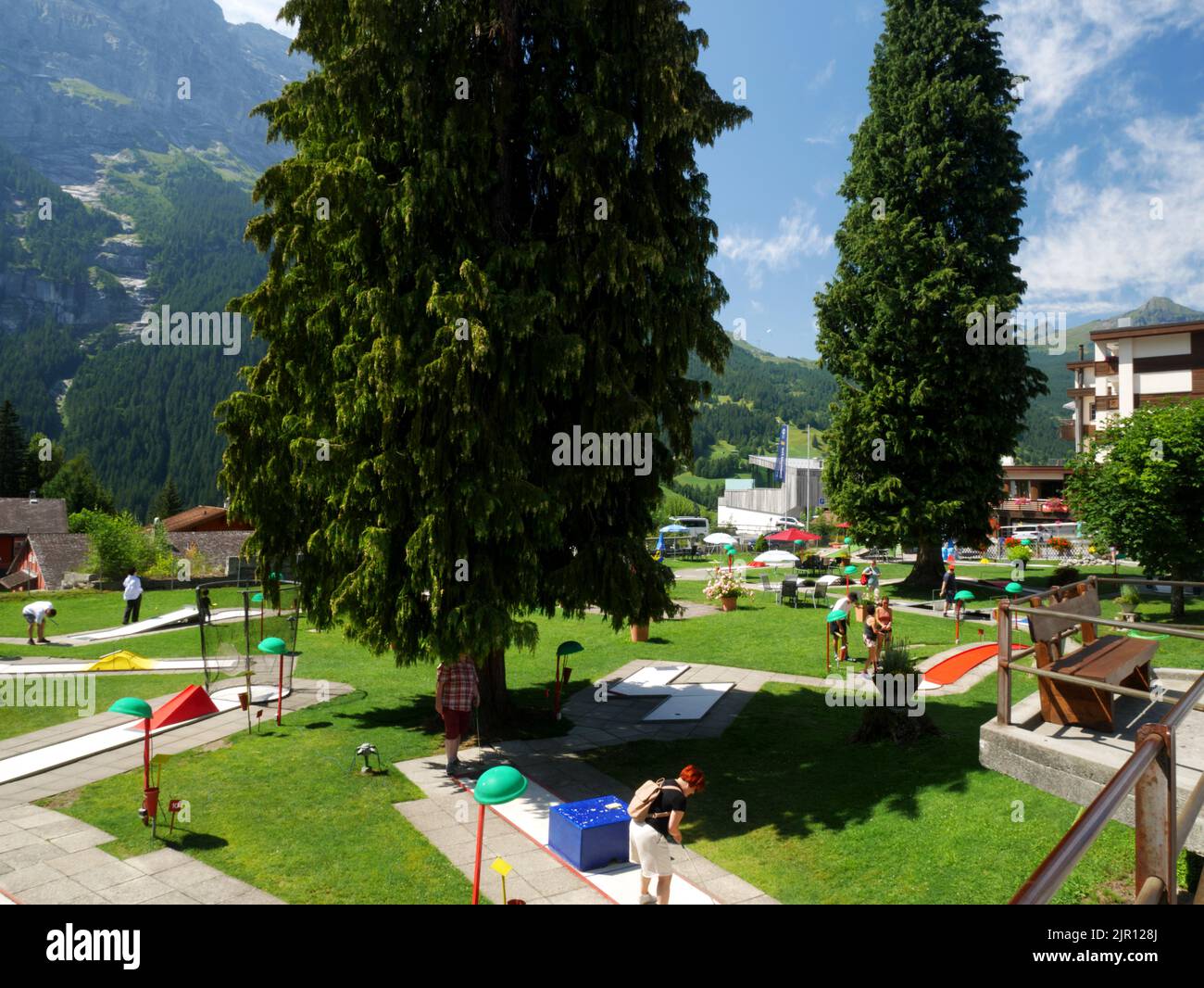 Mini-golf, Grindelwald, Bernese Oberland, Switzerland Stock Photo - Alamy