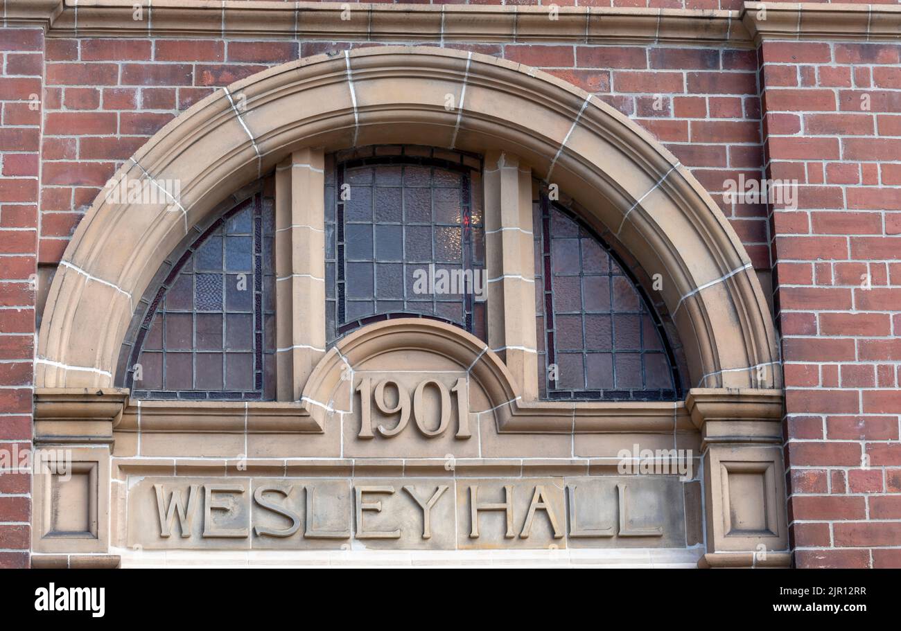 Facade of wesley hall 1901 hi-res stock photography and images - Alamy