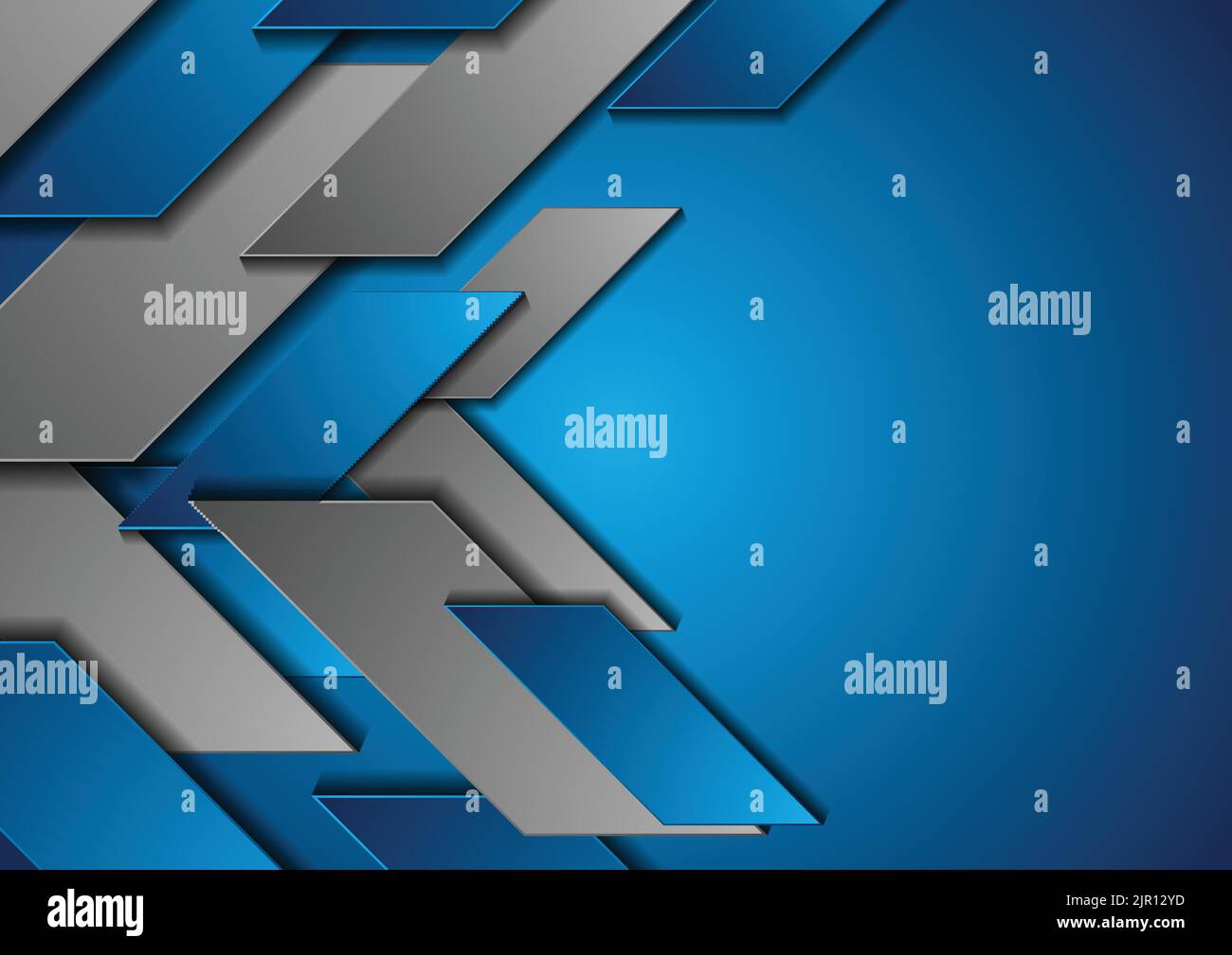 Blue and grey technology abstract background. Vector corporate graphic ...