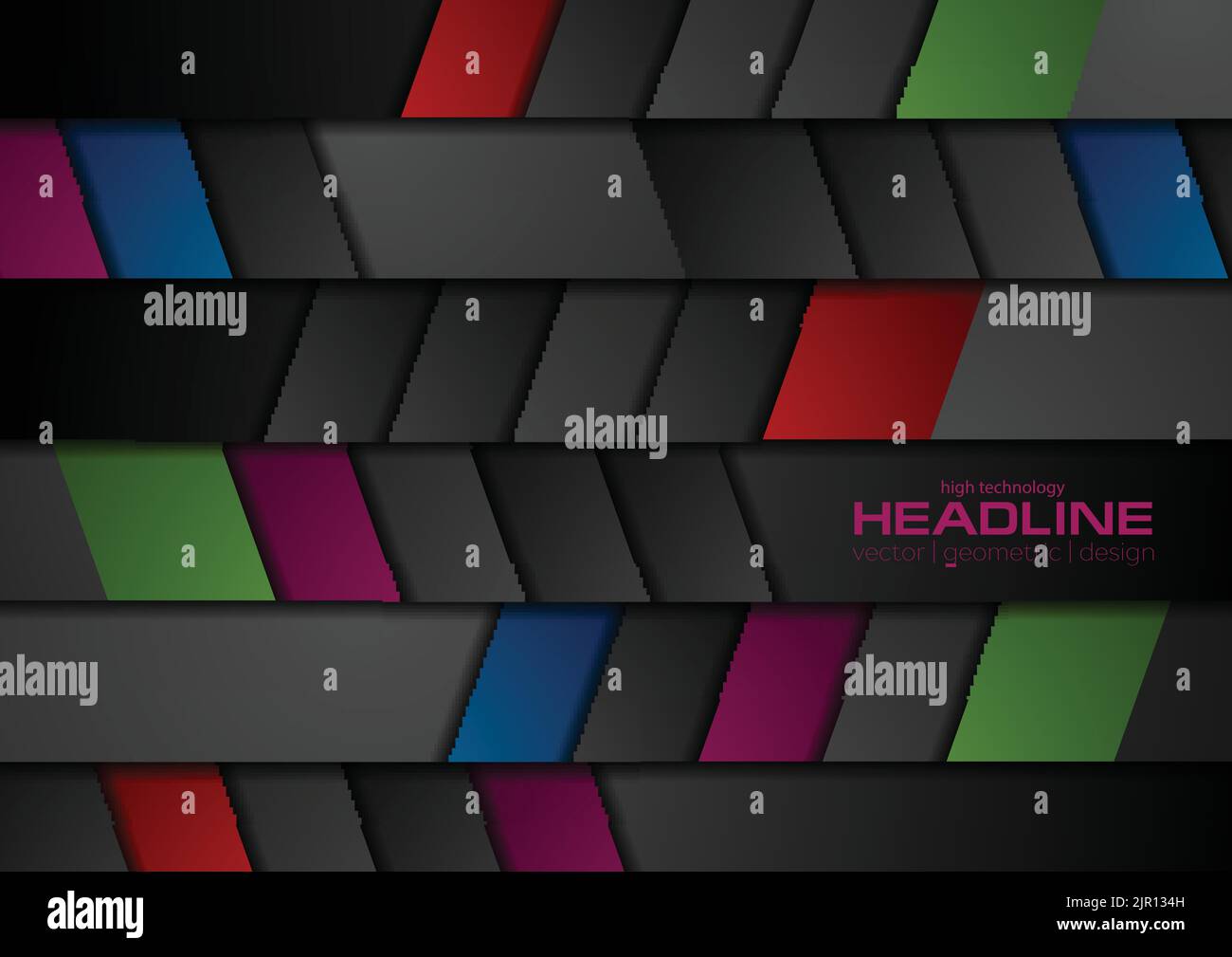 Dark corporate geometric abstract tech background. Vector design Stock ...