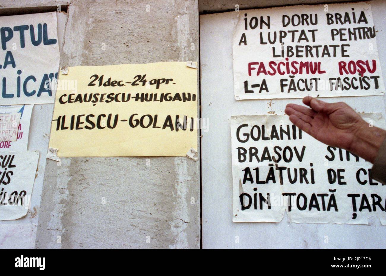 Brasov,, Romania, April 1990. Following the anti-communist revolution ...