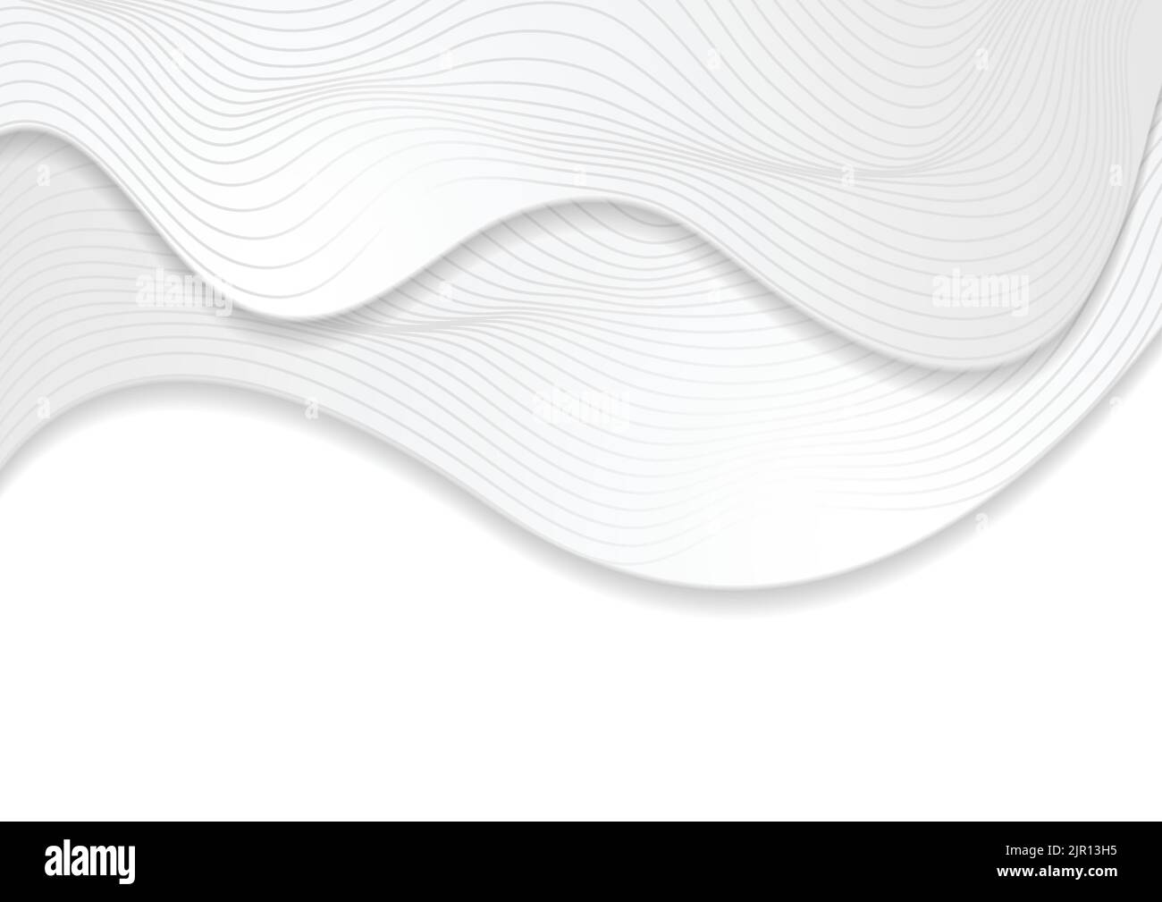 Abstract grey wavy refracted lines, corporate vector background Stock ...