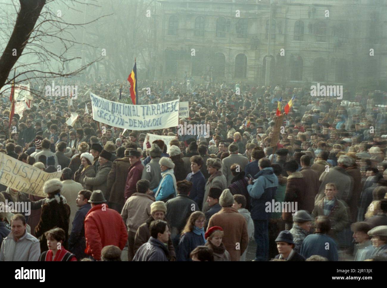 Bucharest, Romania, January 28, 1990. A month after the anti-communist ...