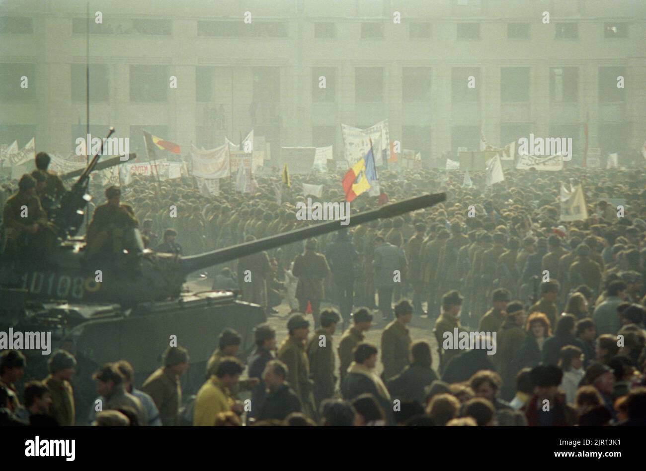 Bucharest, Romania, January 28, 1990. A month after the anti-communist ...