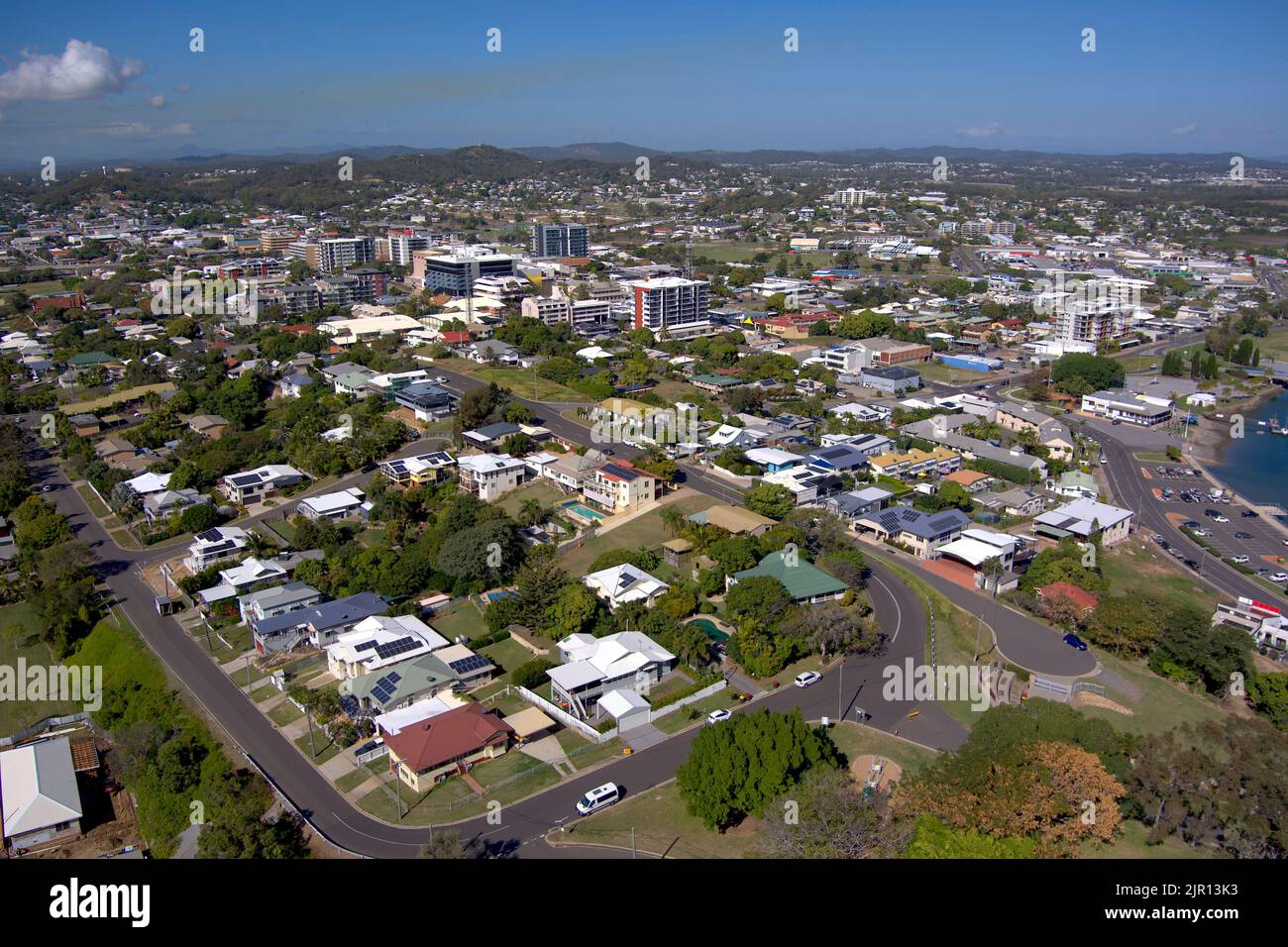 Aerial of Gladstone Queensland Australia Stock Photo - Alamy