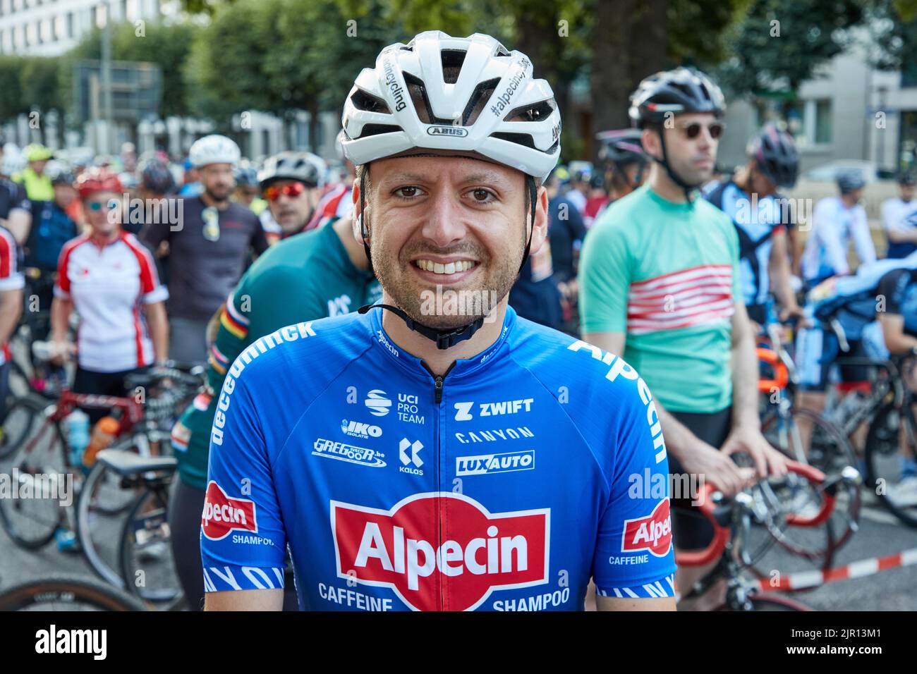 Hamburg, Germany. 21st Aug, 2022. Cycling: Cyclassics, age group race ...