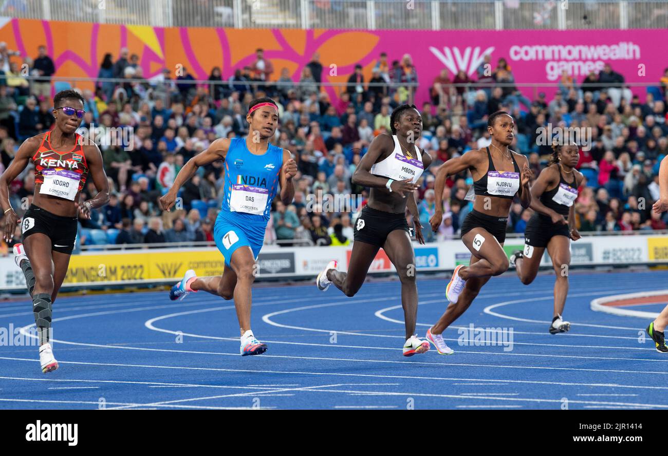 Hima Das, Christine Mboma and Ella Connolly competing in the women’s ...