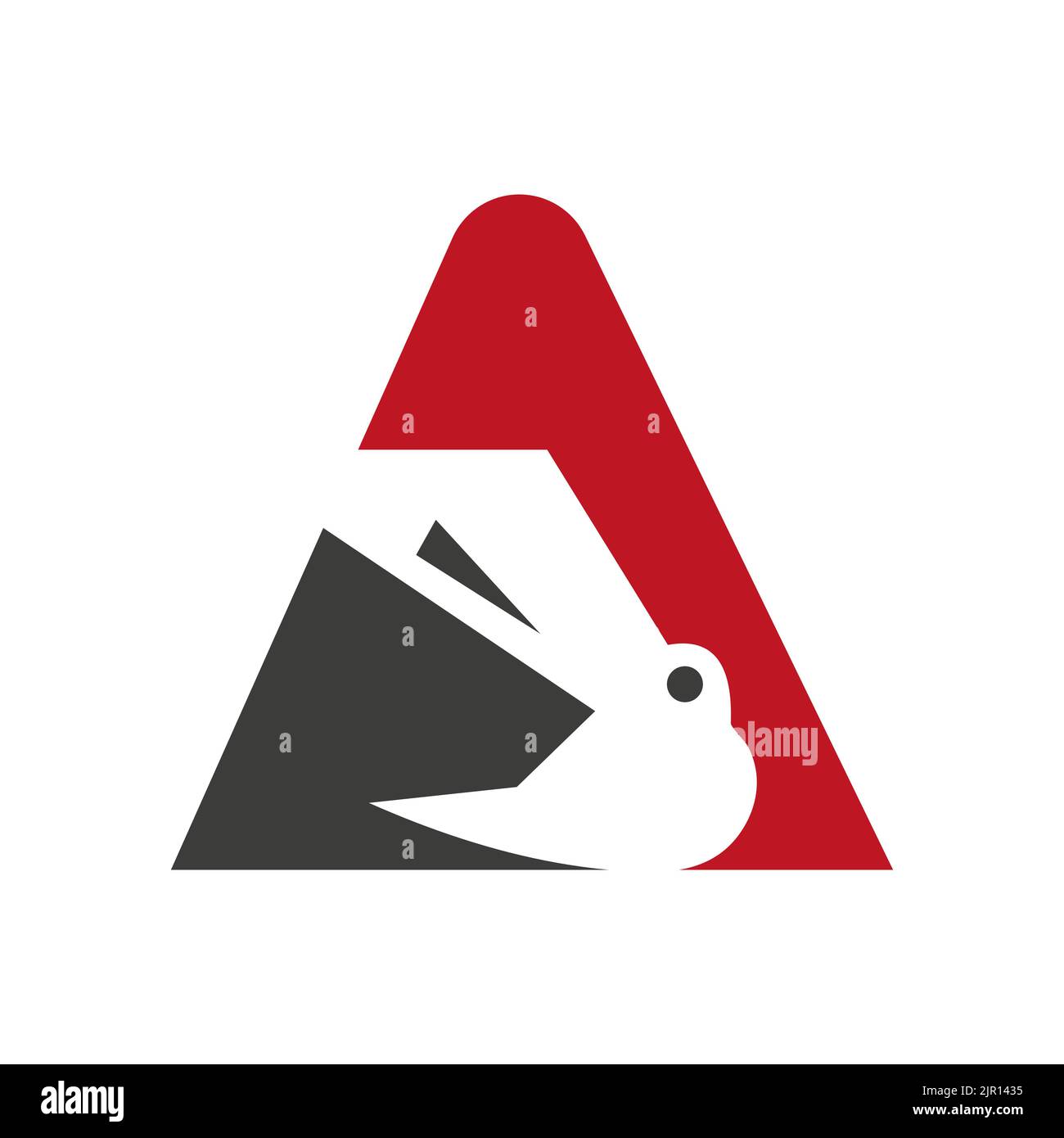 Letter A Construction Logo Combined with Construction Crane Symbol ...