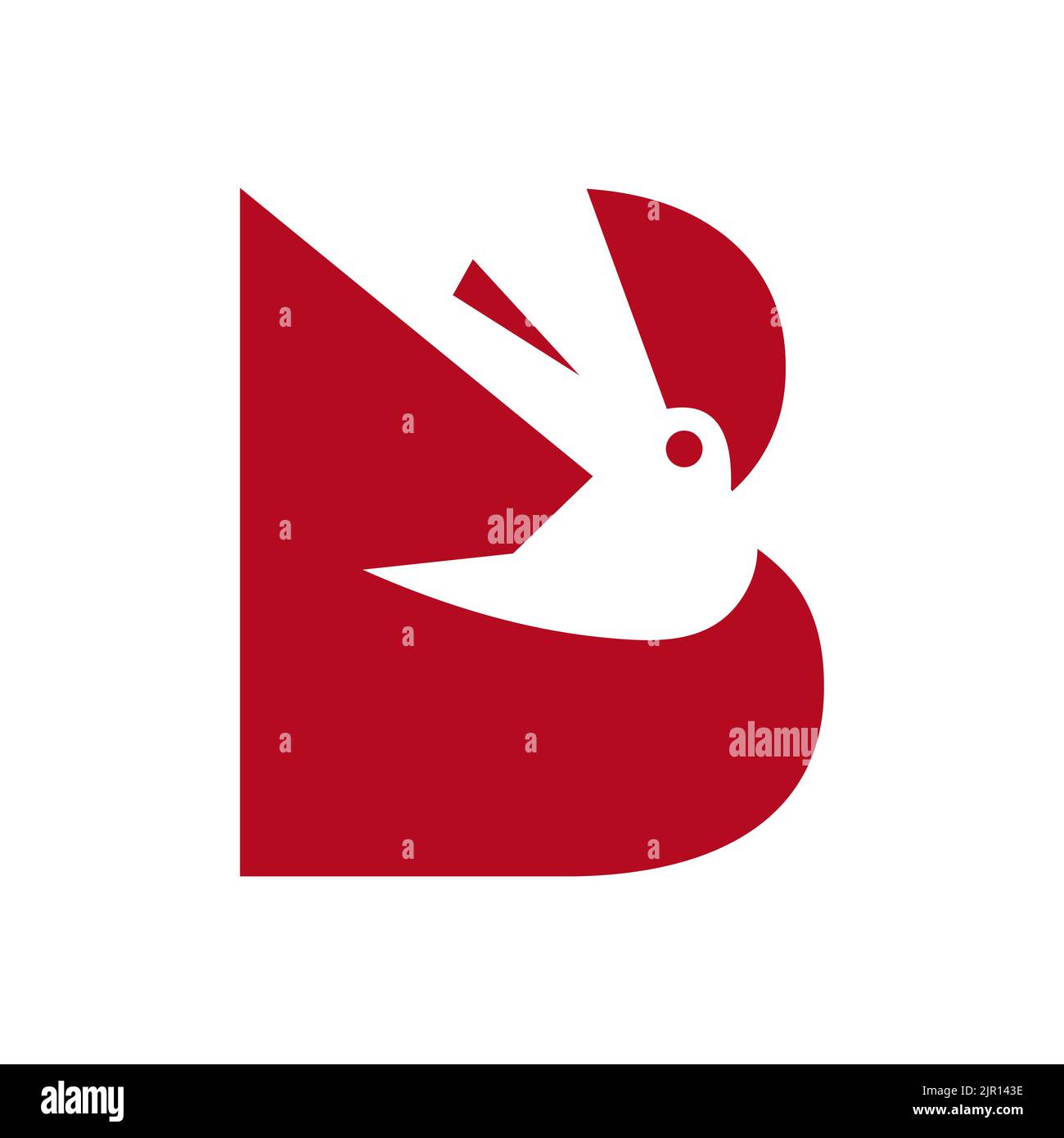 Letter B Construction Logo Combined with Construction Crane Symbol ...
