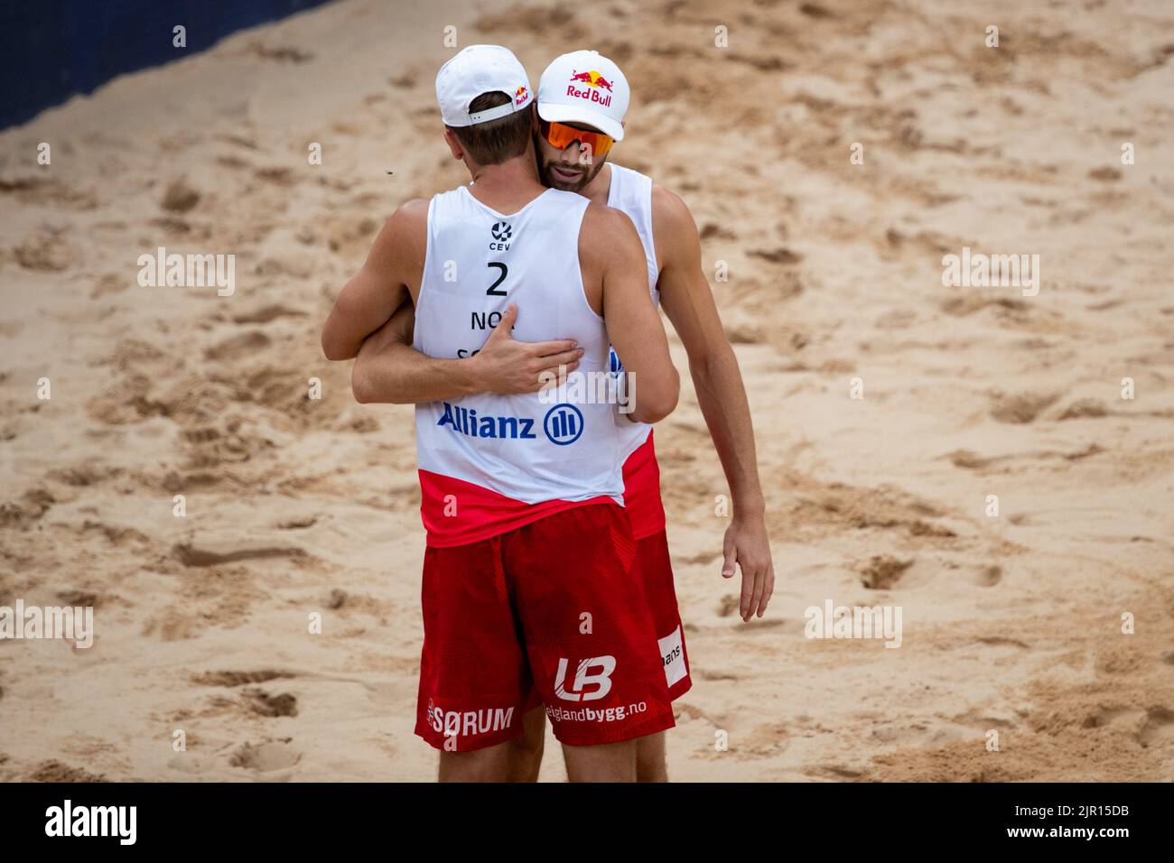Munich, Germany. 21st Aug, 2022. Mathias Bernsten (2 Norway) and ...