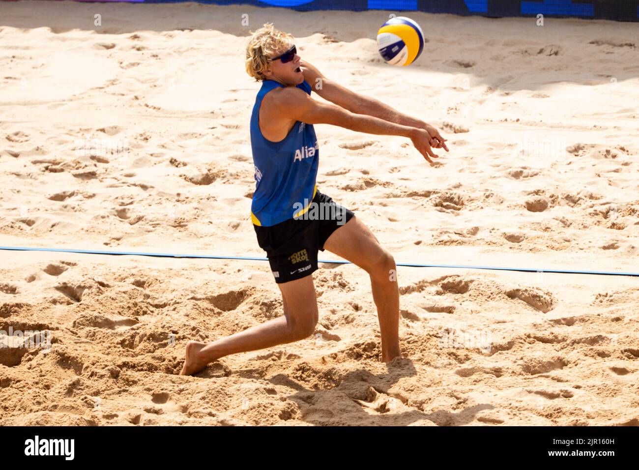 Munich, Germany. 21st Aug, 2022. David Ahman (1 Sweden) in action ...