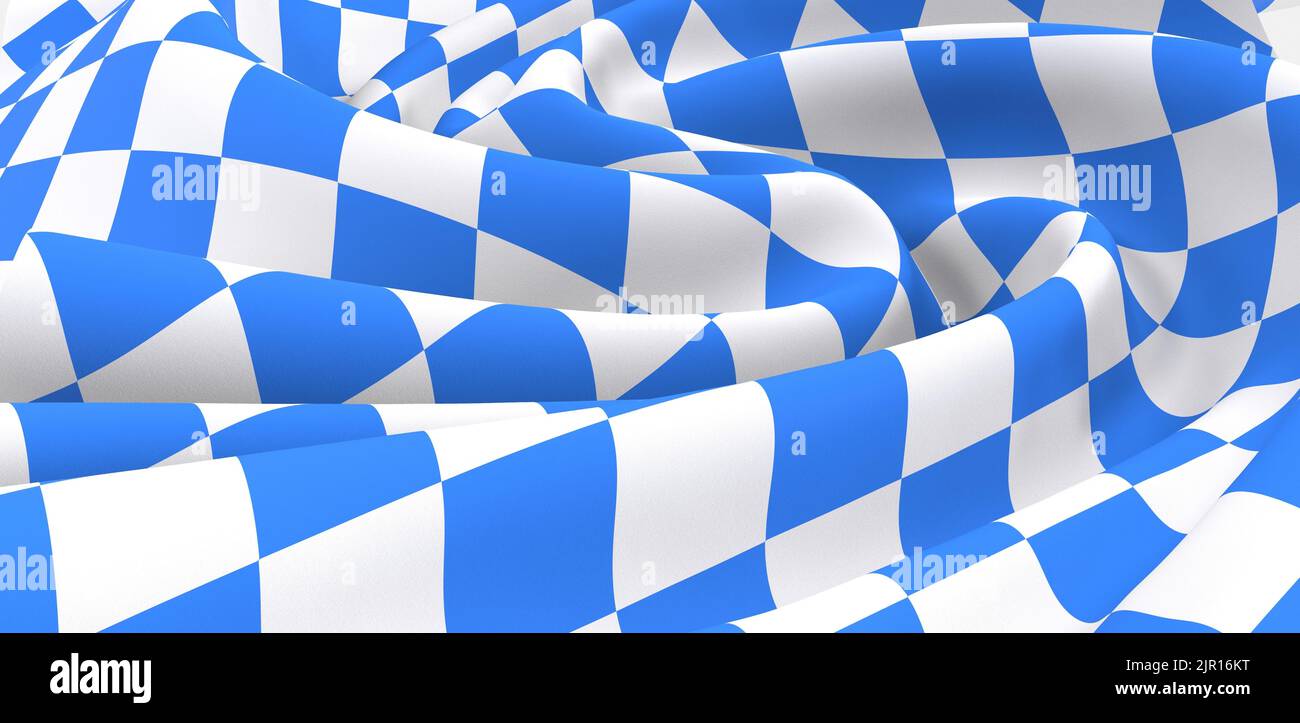 A blue and white checkered Bavarian flag illustration Stock Photo - Alamy
