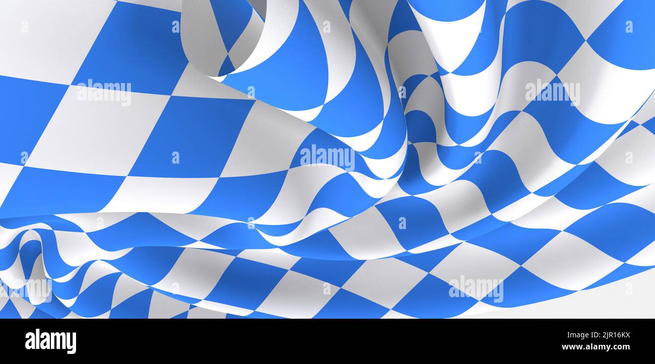 A blue and white checkered Bavarian flag illustration Stock Photo - Alamy