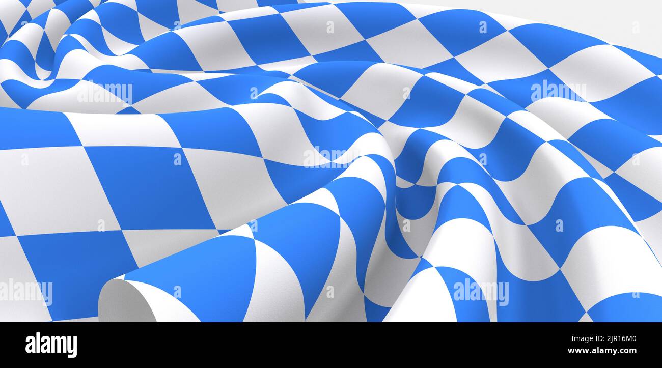A blue and white checkered Bavarian flag illustration Stock Photo - Alamy