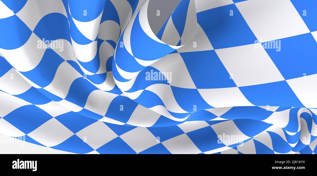 A blue and white checkered Bavarian flag illustration Stock Photo - Alamy
