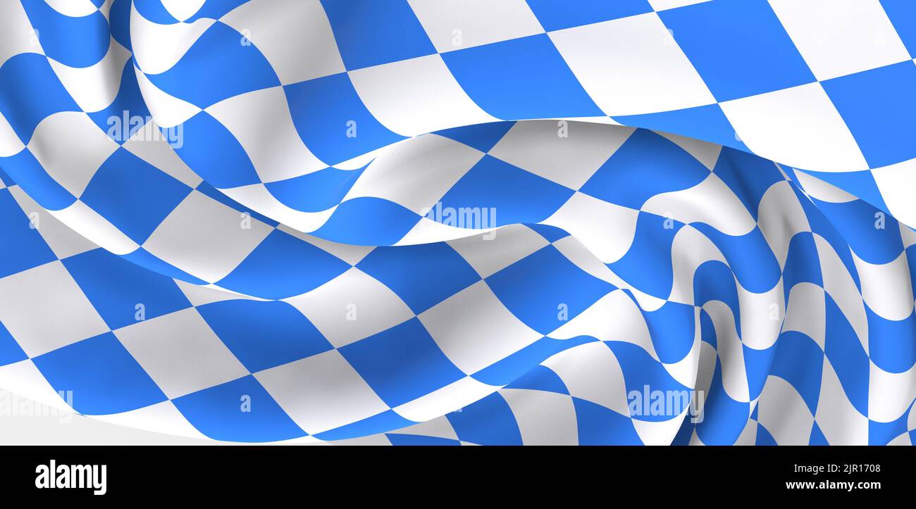 A blue and white checkered Bavarian flag illustration Stock Photo - Alamy