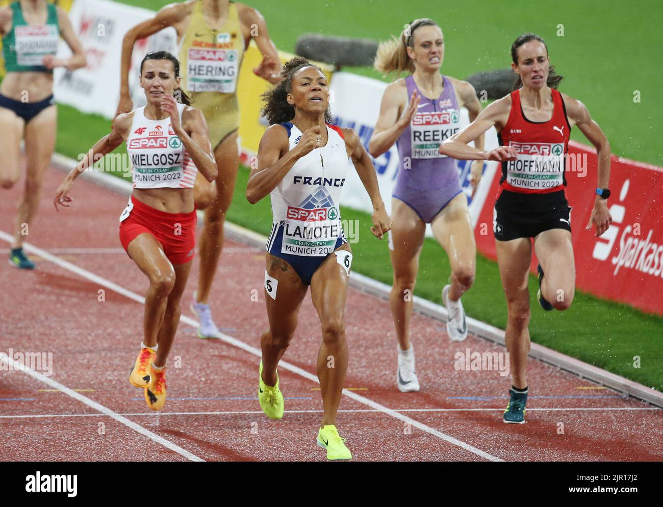 Renelle Lamote of France Silver medal, Anna Wielgosz of Poland Bronze ...
